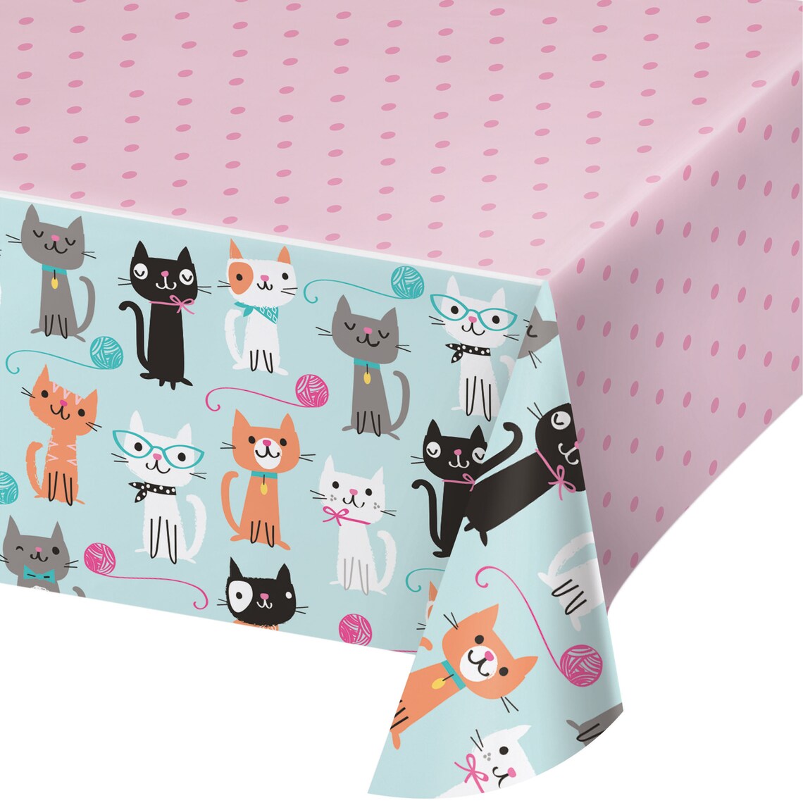 Cat Tablecloth - Cat Party Supplies, Cat Birthday Supplies, Cat Baby ...