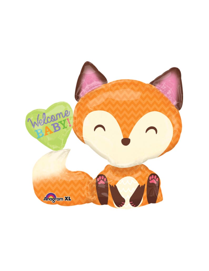 28 Fox Balloon Woodland Animals Baby Shower Fox Baby - Etsy