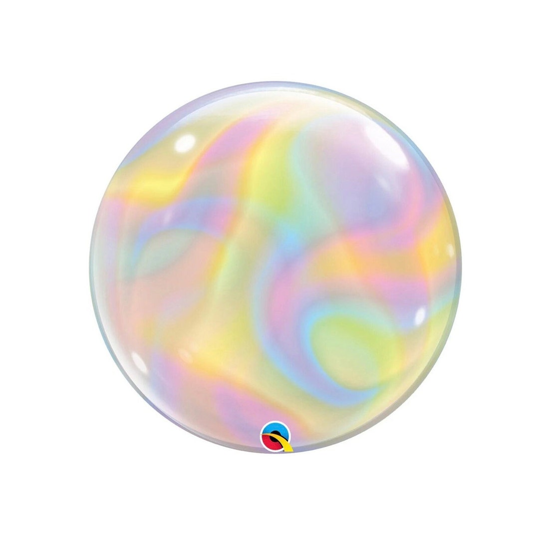 Iridescent Pastel Rainbow Swirl Balloon 22 Iridescent Party Decorations ...