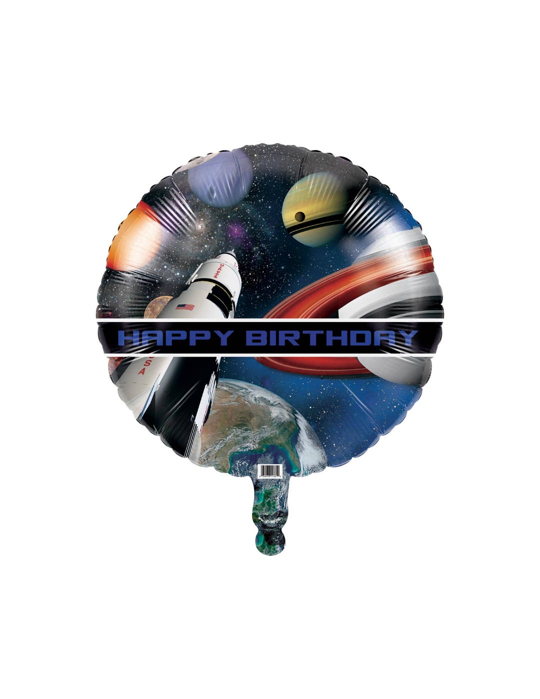 Rocket Birthday Balloon - Space Party Decorations, Space Balloon ...