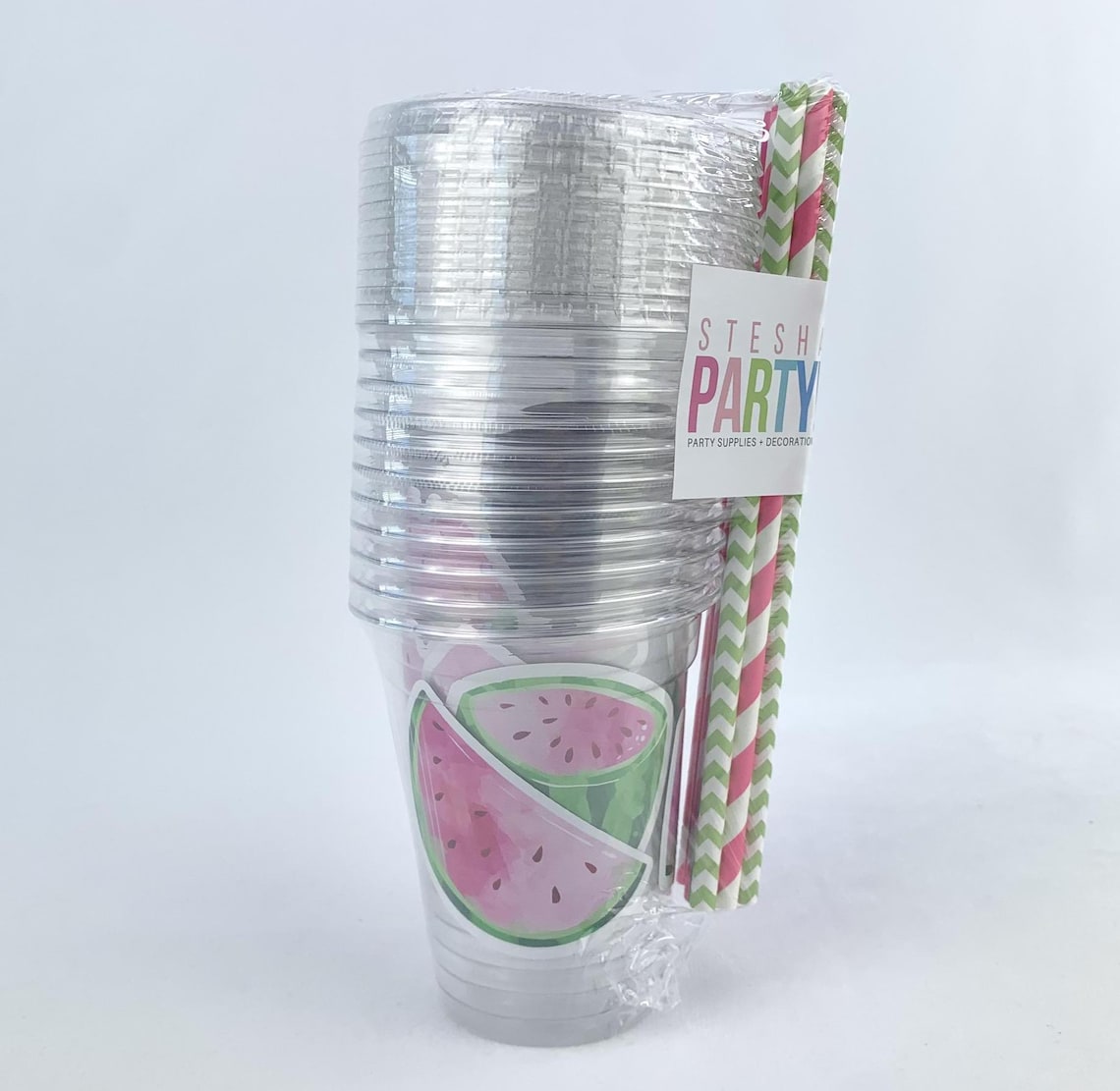Watermelon Party Cups 12ct - Fruit Birthday Cups, Watermelon Party ...