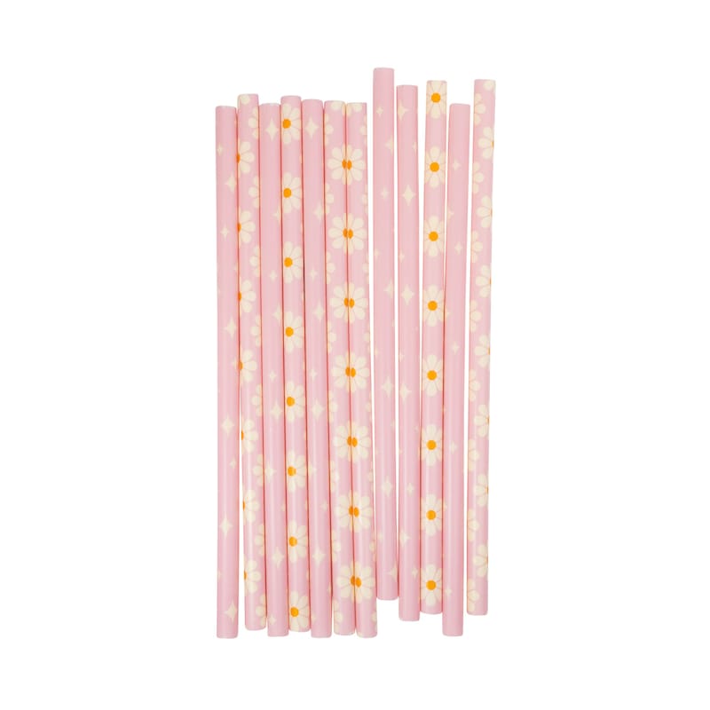 Floral Paper Straws - Etsy