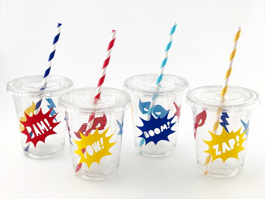 Superhero Cups - Superhero Party, Superhero Party Favors, Superhero ...