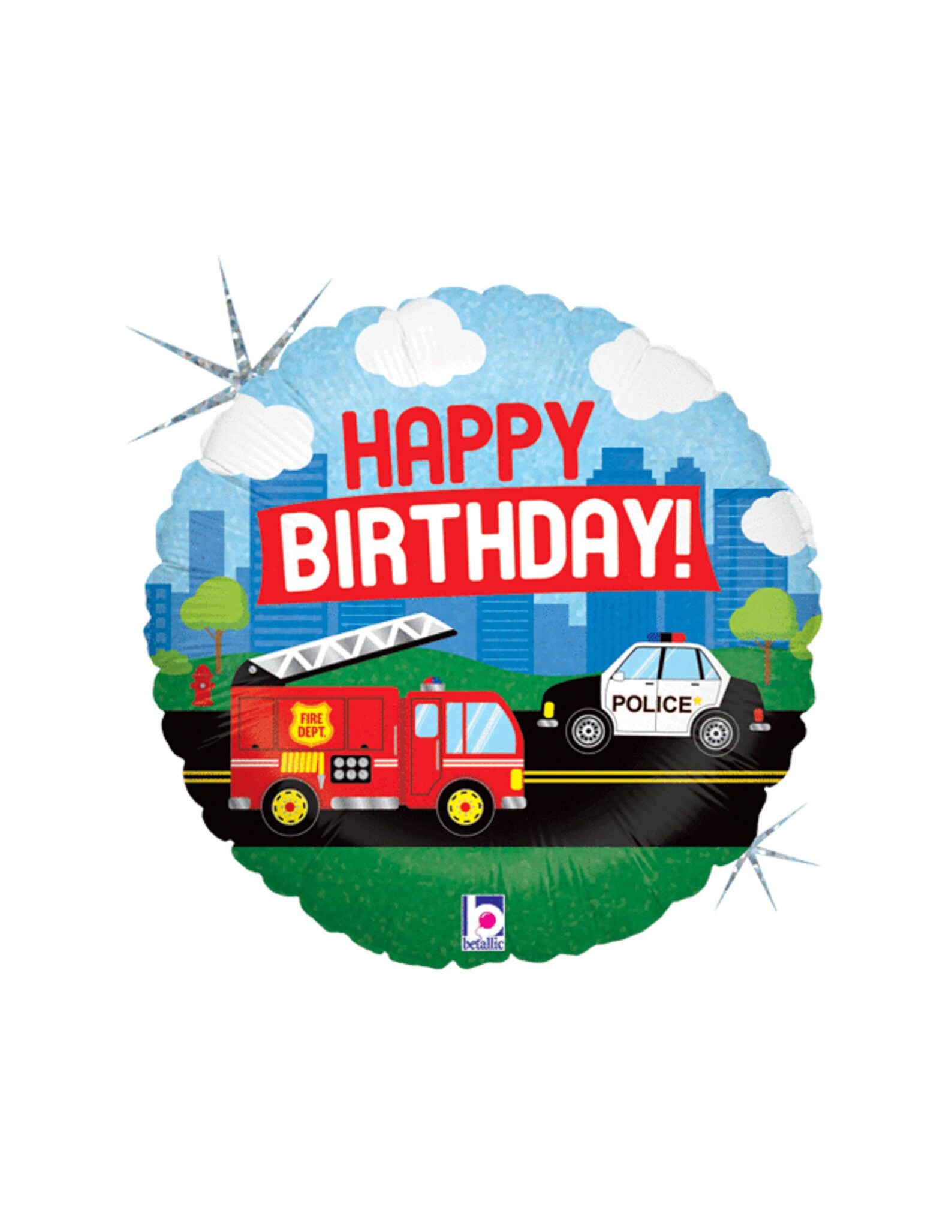 Birthday Balloon First Responder Party Police Party | Etsy