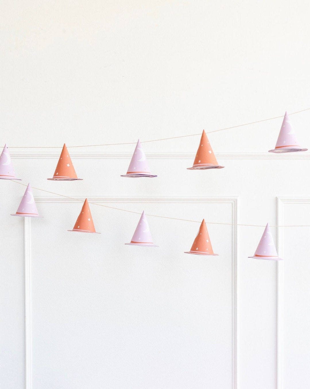 Pink Witch Hat Banner - Pink Halloween Party Supplies, Witch Birthday ...