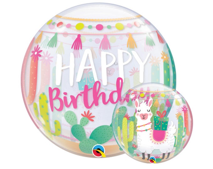 Llama Bubble Balloon - Llama Birthday, Llama Party Decorations, Llama ...