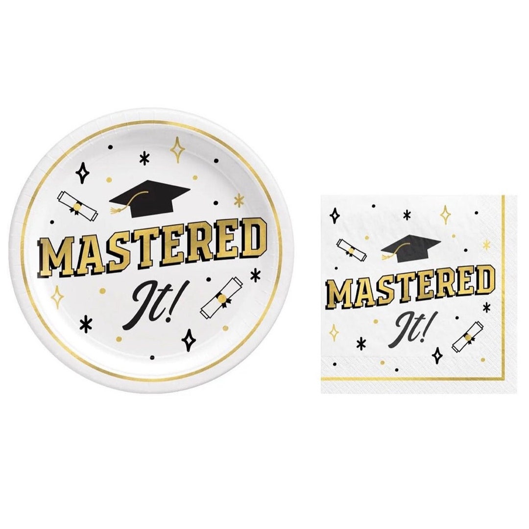 Mastered It Party Supplies - Master's Graduation Party Decorations ...