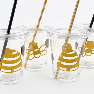 Bee Party Cups 12ct What Will It Bee Gender Reveal, Bee Baby Shower ...