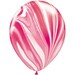 5 Red Marble Balloons Red Birthday Balloons Red Balloons - Etsy