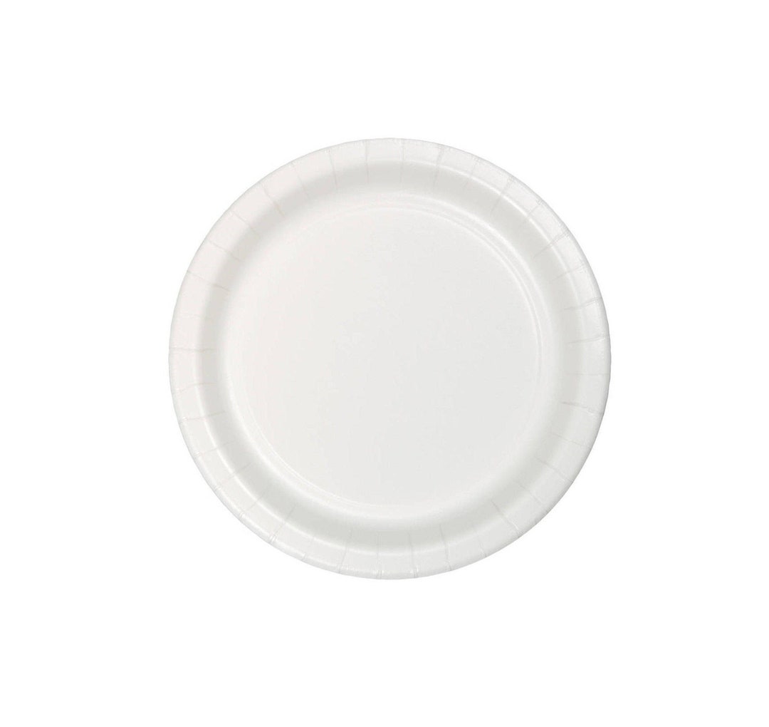 9 White Plates Party Plates Paper Plates Birthday Party Tableware Party ...