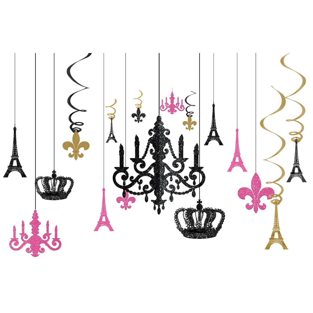 Paris Party Decorations Paris Birthday Hanging Decorations ...