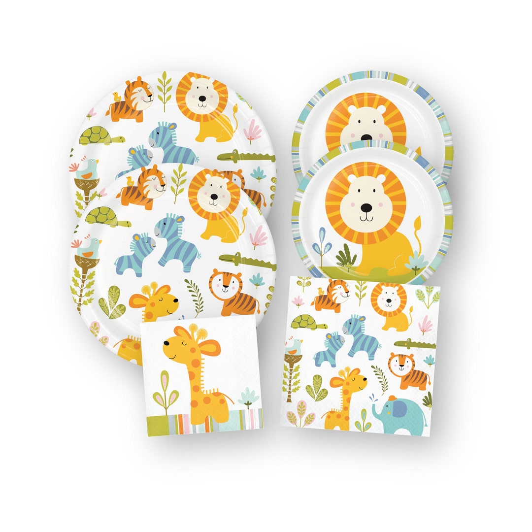 Safari Party Pack - Safari Baby Shower, Jungle Birthday Party Supplies ...