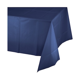 Navy Tablecloth - Navy Wedding, Navy Party Supplies, Nautical Birthday ...