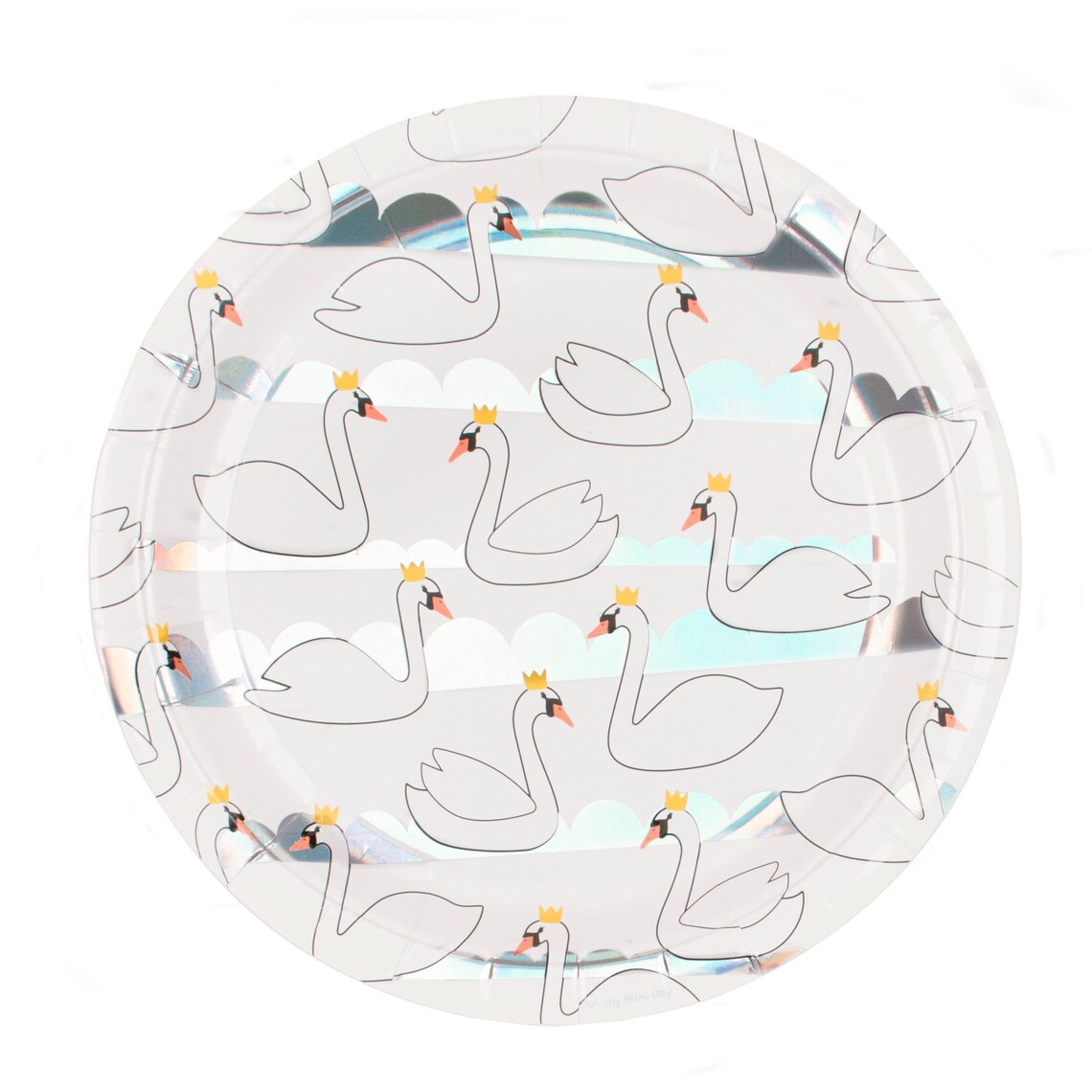 Swan Party Plates Swan Birthday Party Supplies Swan - Etsy
