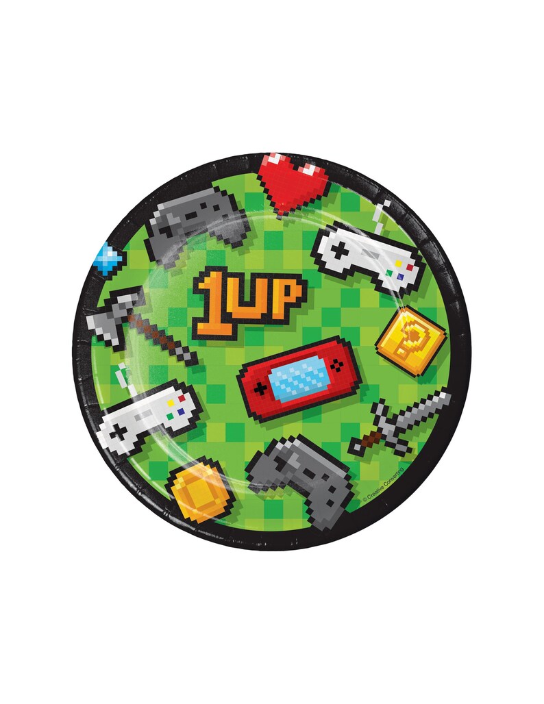 Gamer Party Plates Video Game Birthday Teen Boy Birthday - Etsy