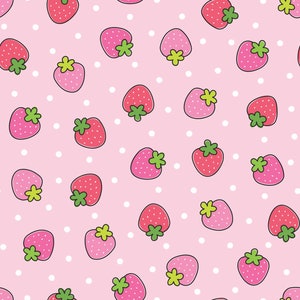 Strawberry Gift Wrap - Strawberry Wrapping Paper, Strawberry Birthday ...