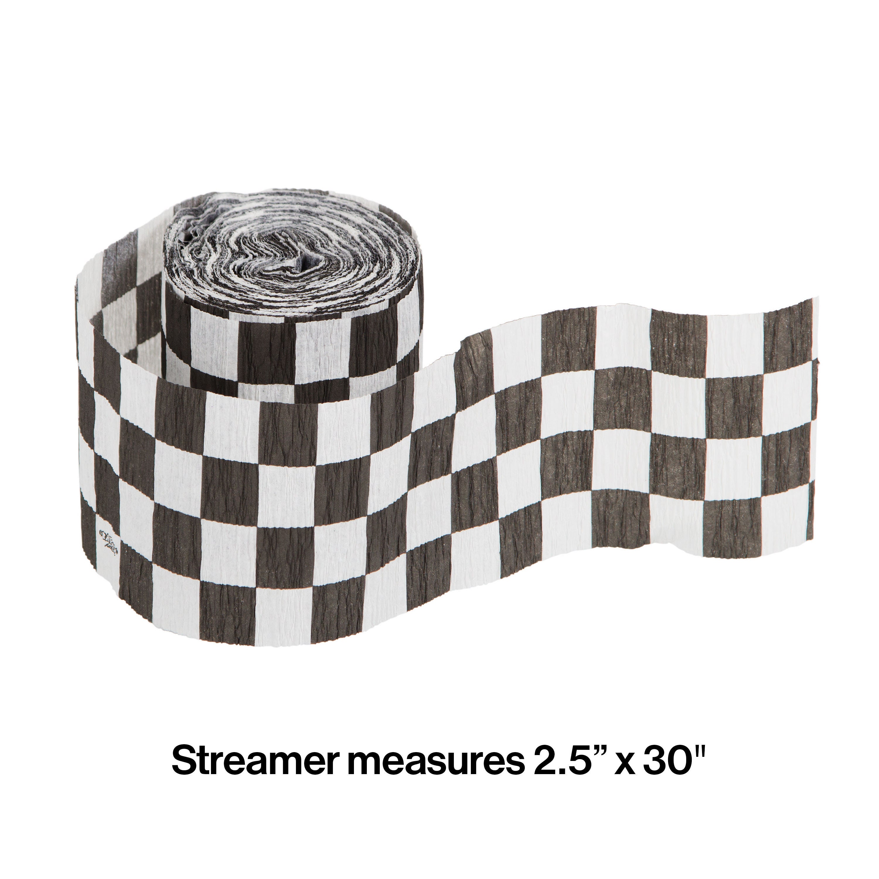 Racing Party Streamer - Race Car Birthday, Checkered Flag, Racing ...