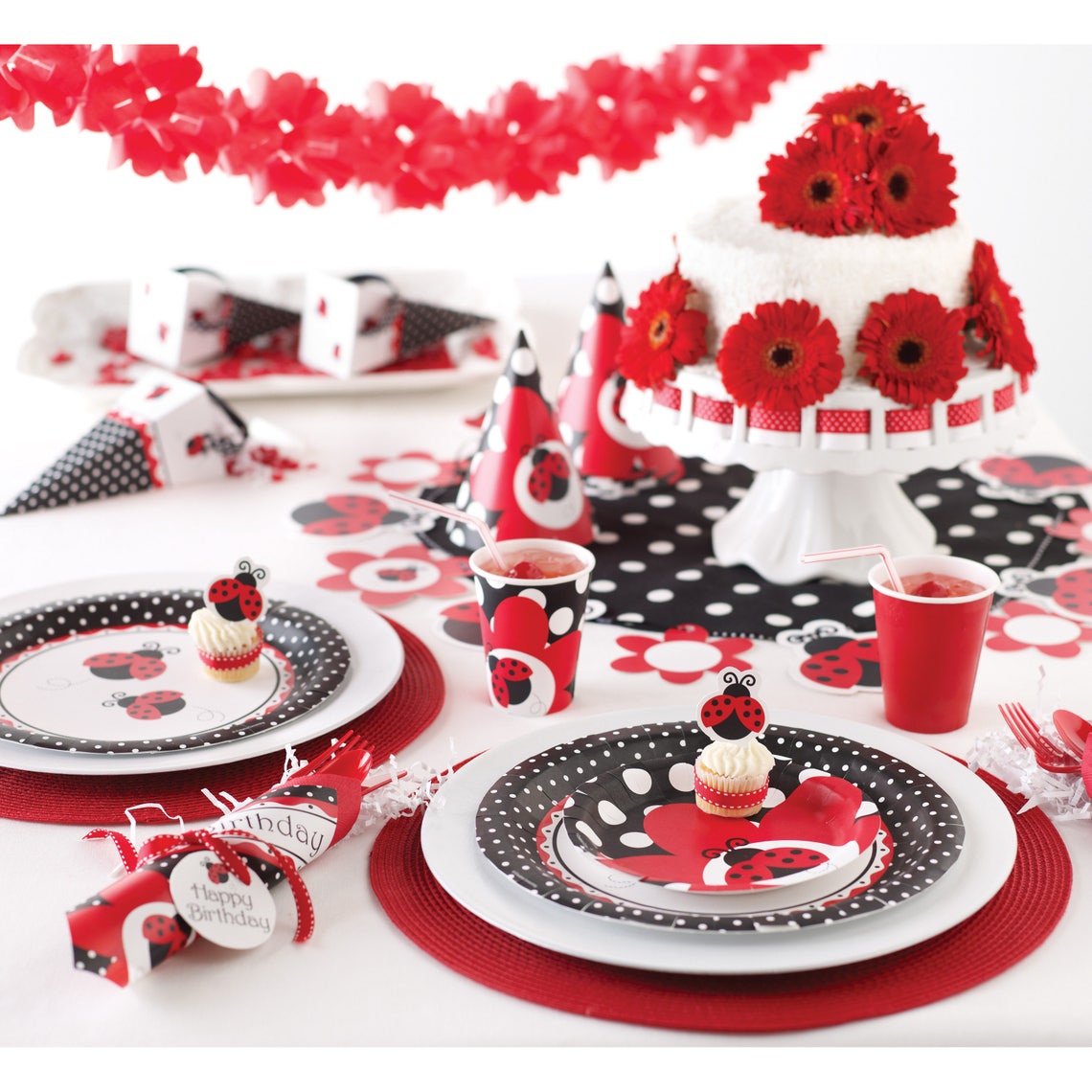 Ladybug Party Decorations Ladybug Birthday Decorations - Etsy