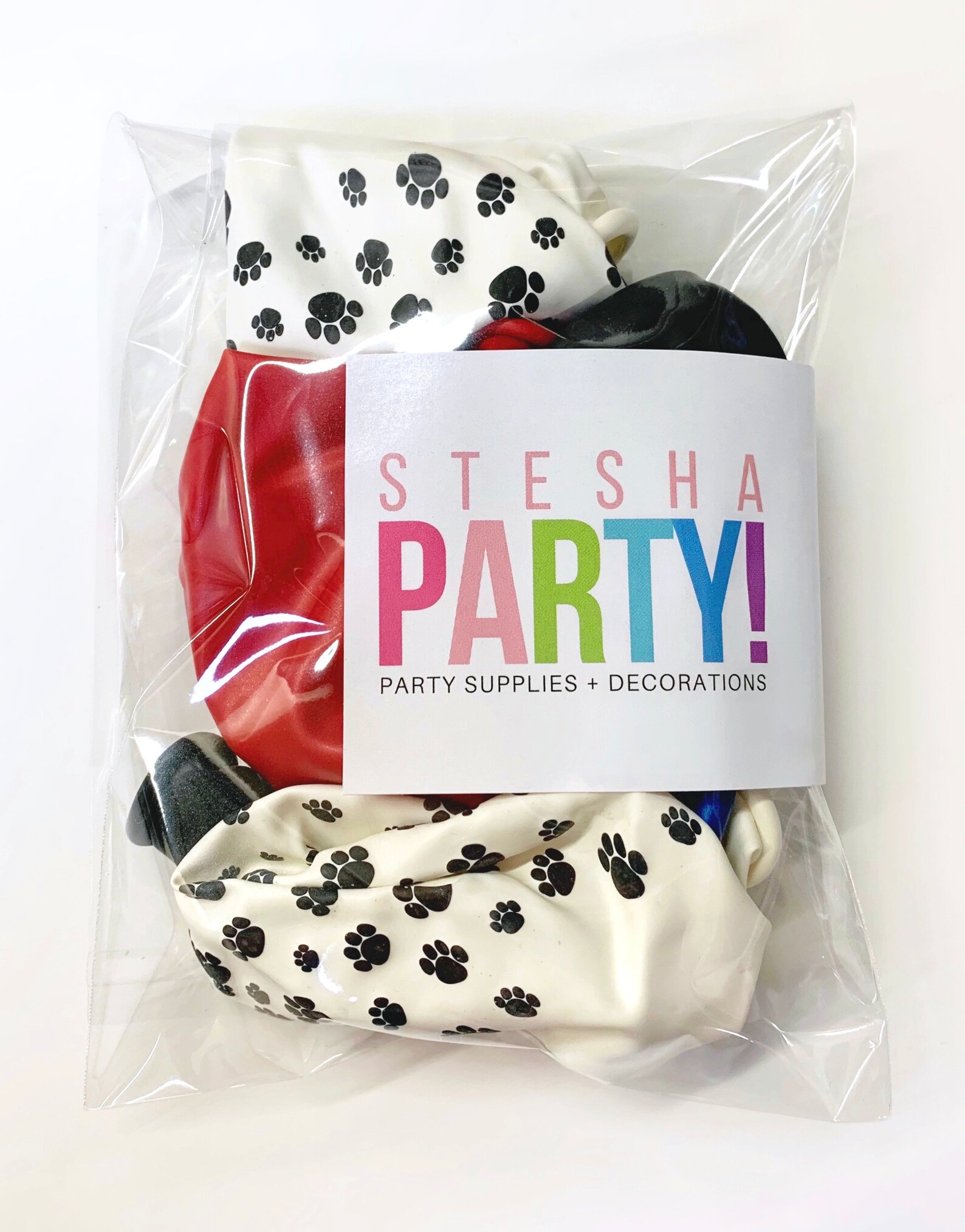 Paw Party Balloons - Dog Party, Dog Birthday, Pawprint Balloons, Dog ...