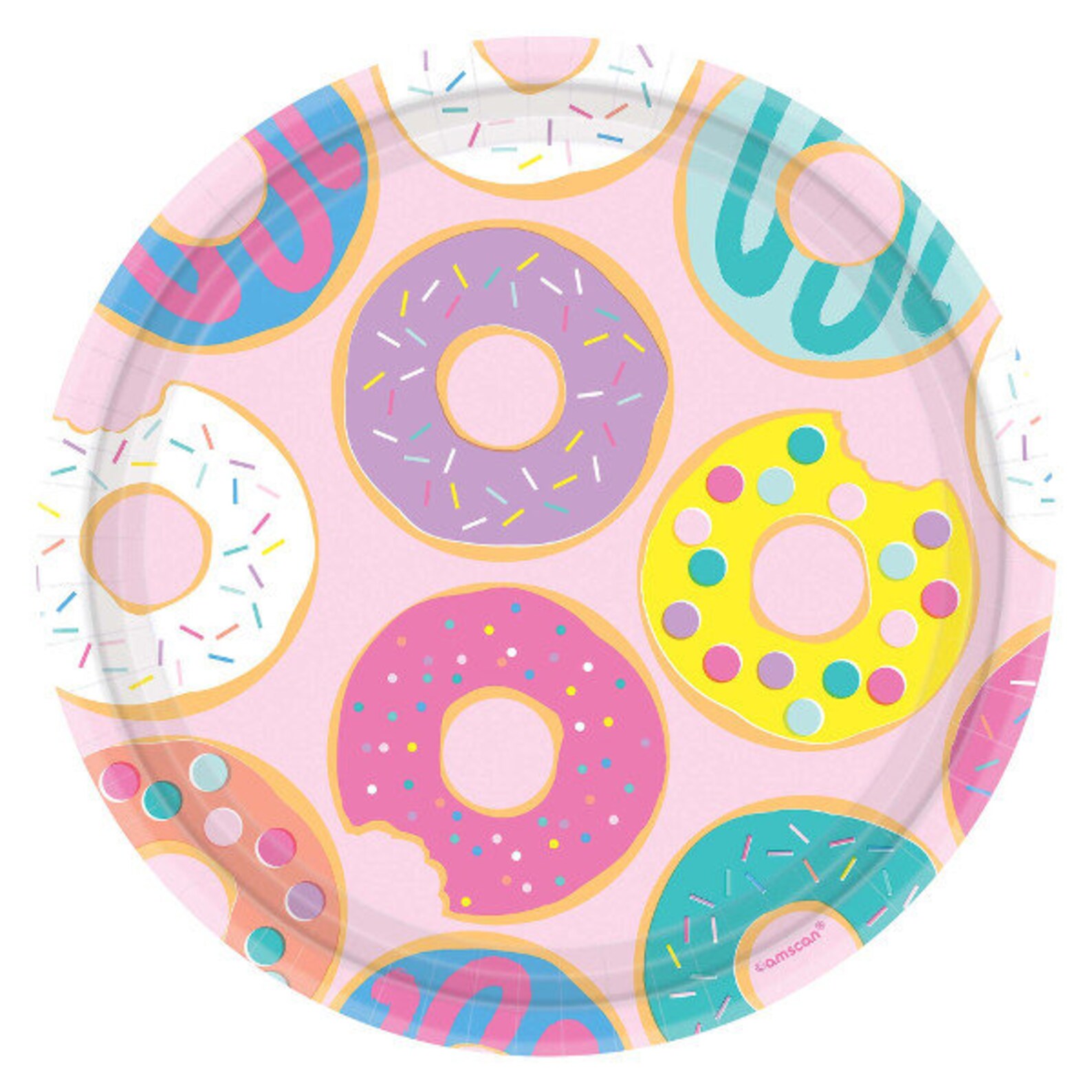 Donut Party Plates Donut Birthday Decorations Donut Party - Etsy