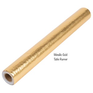 Gold Table Runner - Gold Party Supplies, Gold Wedding Decor, Gold ...