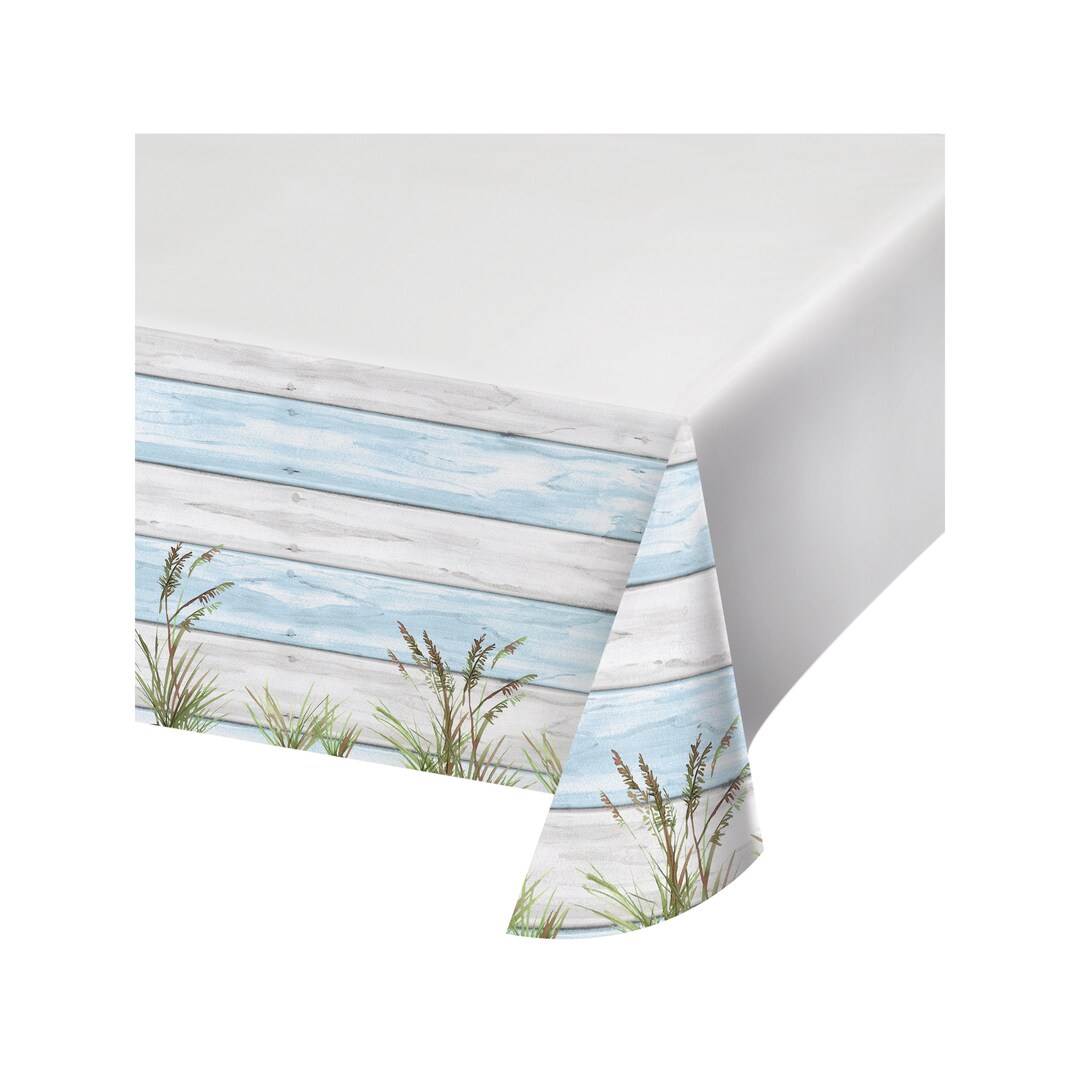 Beach Party Tablecloth - Beach Bachelorette, Coastal Bridal Shower ...