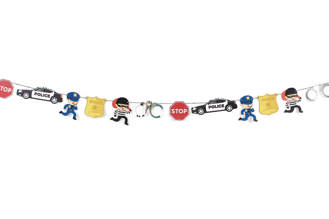 Police Party Banner - First Responders Party, Police Birthday ...