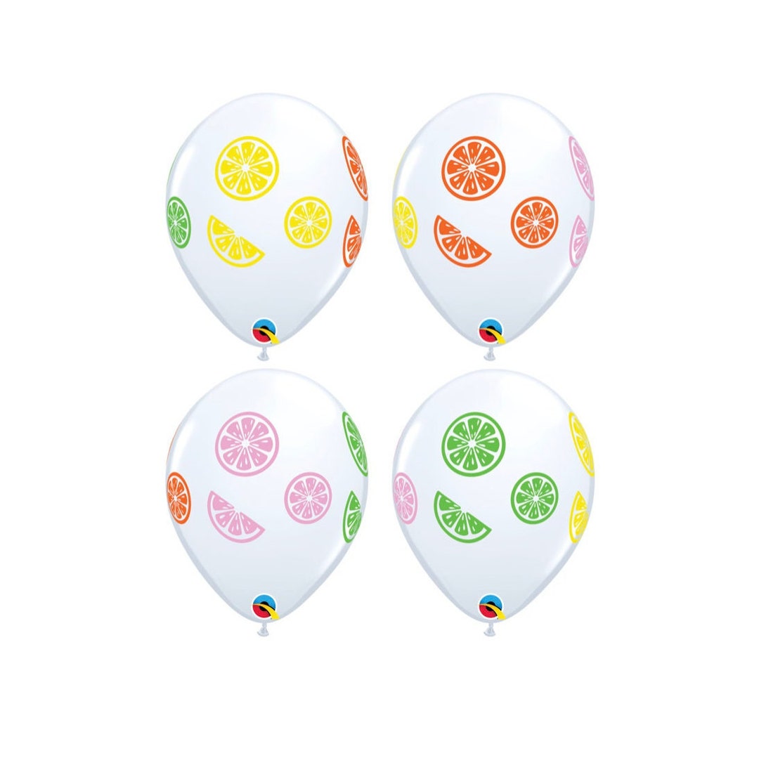 5 Fruit Party Balloons - Fruit Birthday Balloons, Fruit Party ...