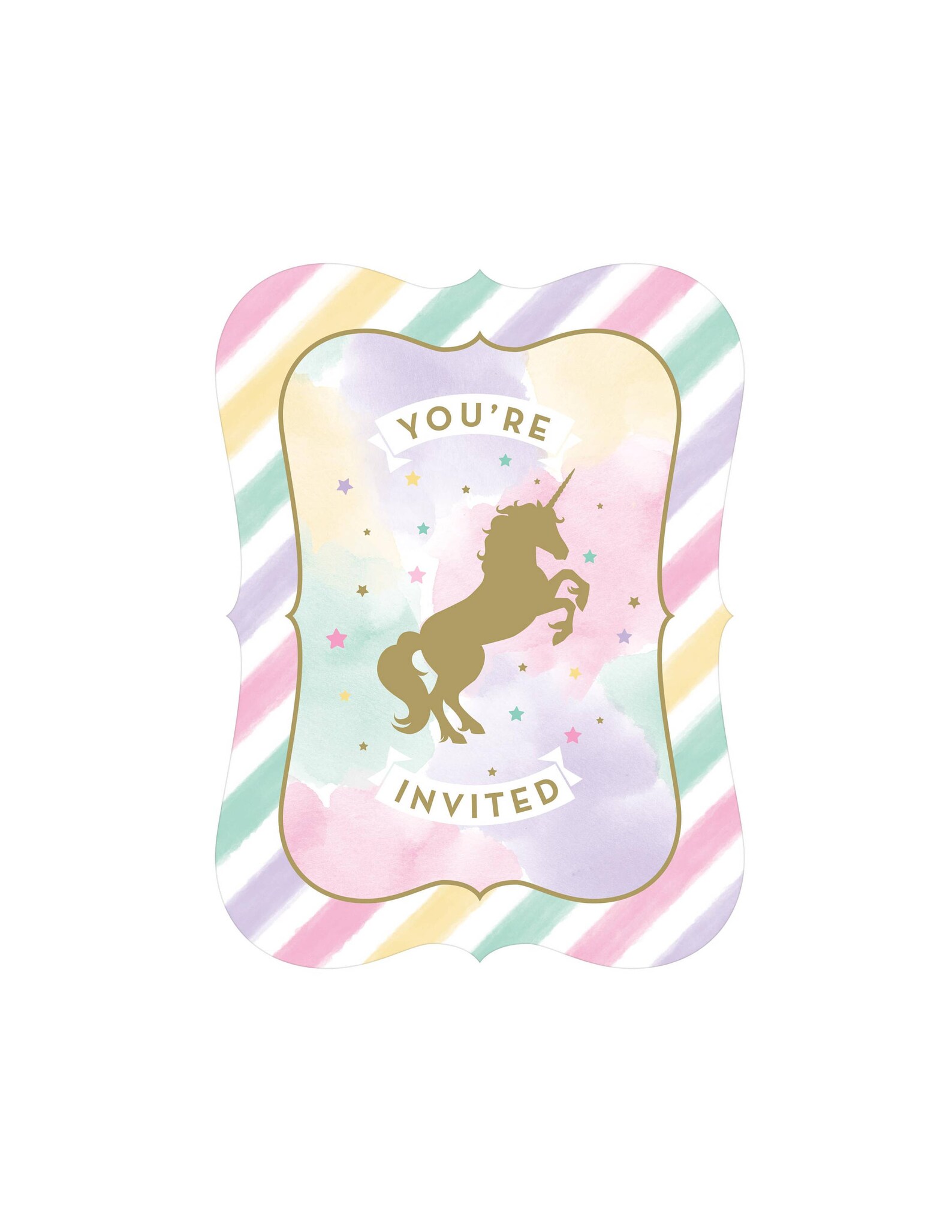 8 Unicorn Invitations Unicorn Invite Unicorn Party | Etsy