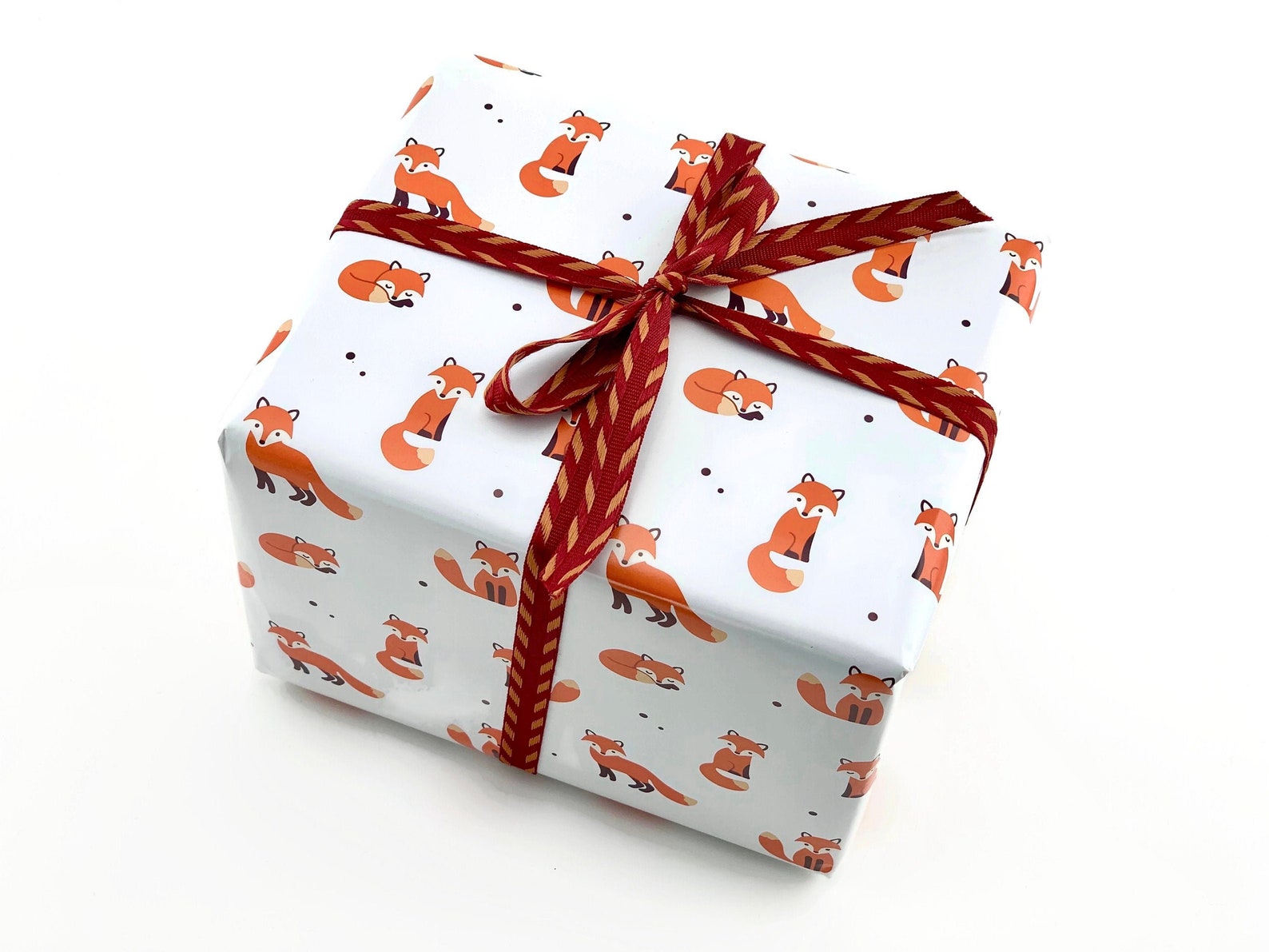 Fox Wrapping Paper Woodland Wrapping Paper Christmas | Etsy