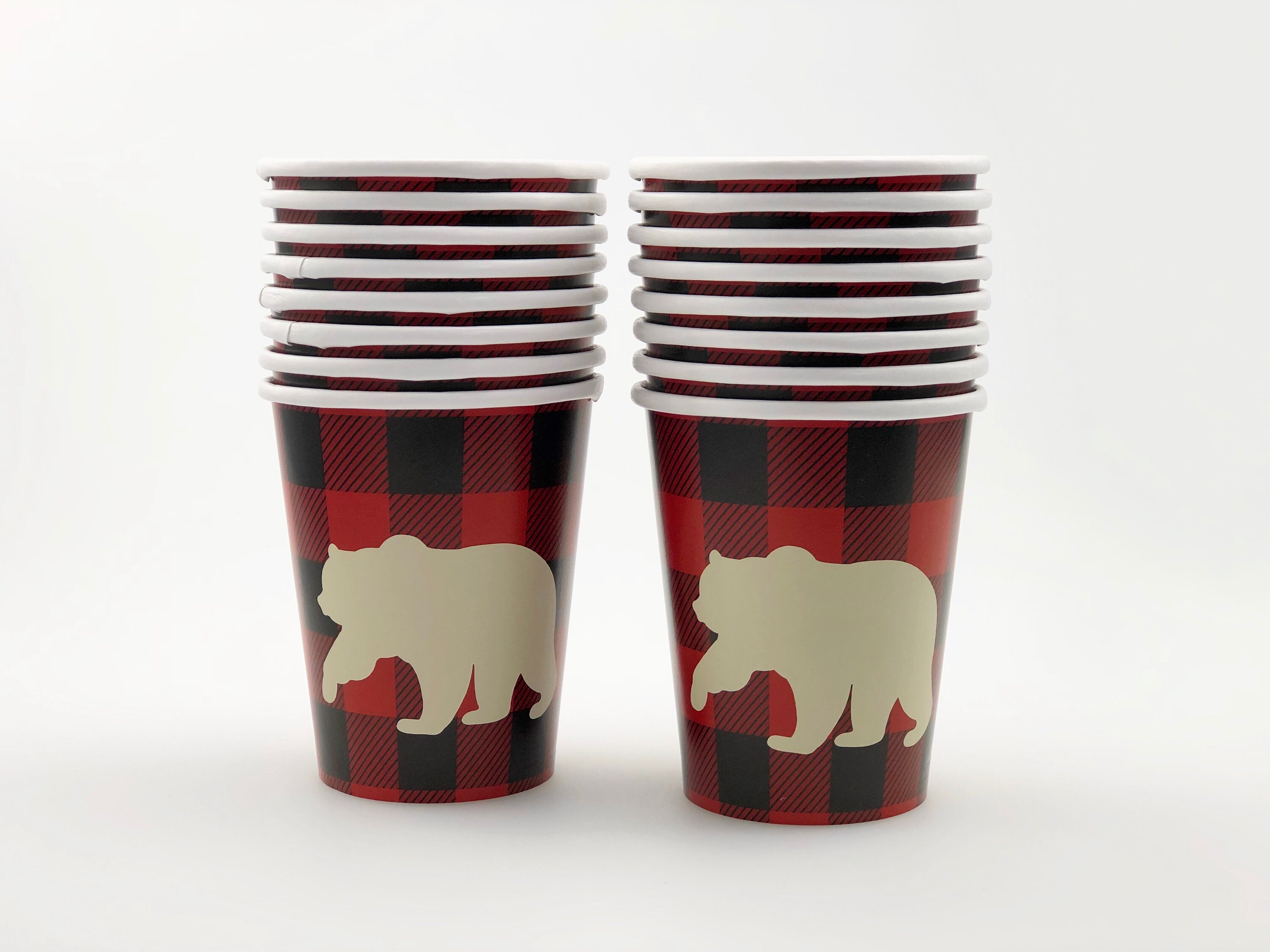16 Bear Party Cups Bear Baby Shower Bear Birthday | Etsy