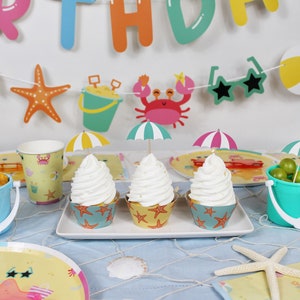 Beach Party Banner, Beach Birthday Decorations, Splish Splash Party ...