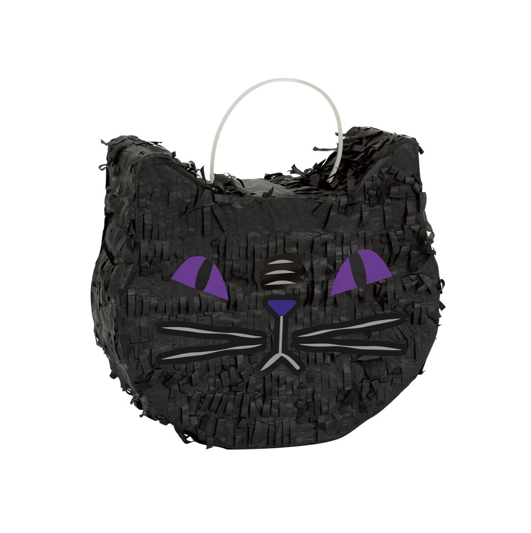 Black Cat Halloween Piñata - Spooky Party Decorations, Halloween Party ...