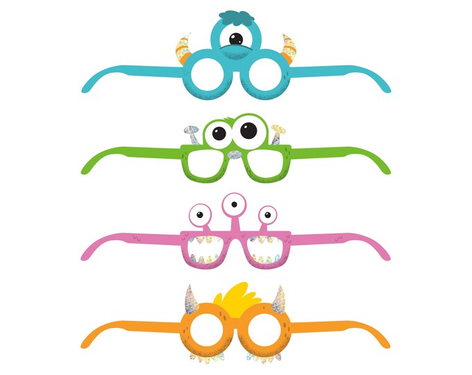 Monster Party Favors - Monster Party Glasses, Monster Birthday Favors ...