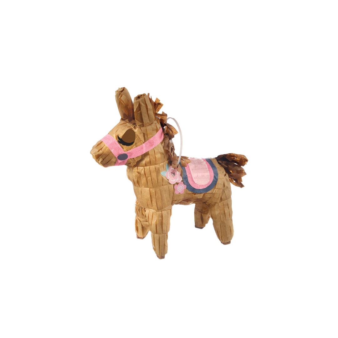 Mini Horse Party Piñata - Horse Birthday Decorations, Western Party ...