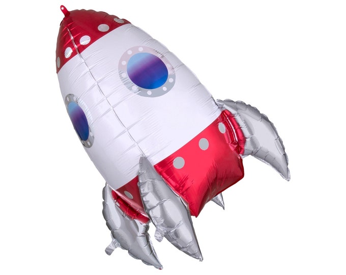 Rocket Balloon - Space Birthday, Space Party, Space Party Balloon ...