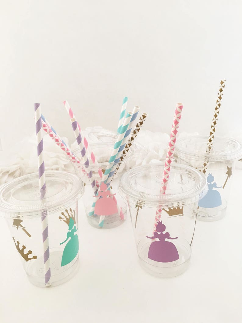 Princess Party Cups - Princess Birthday, Princess Baby Shower, Princess ...