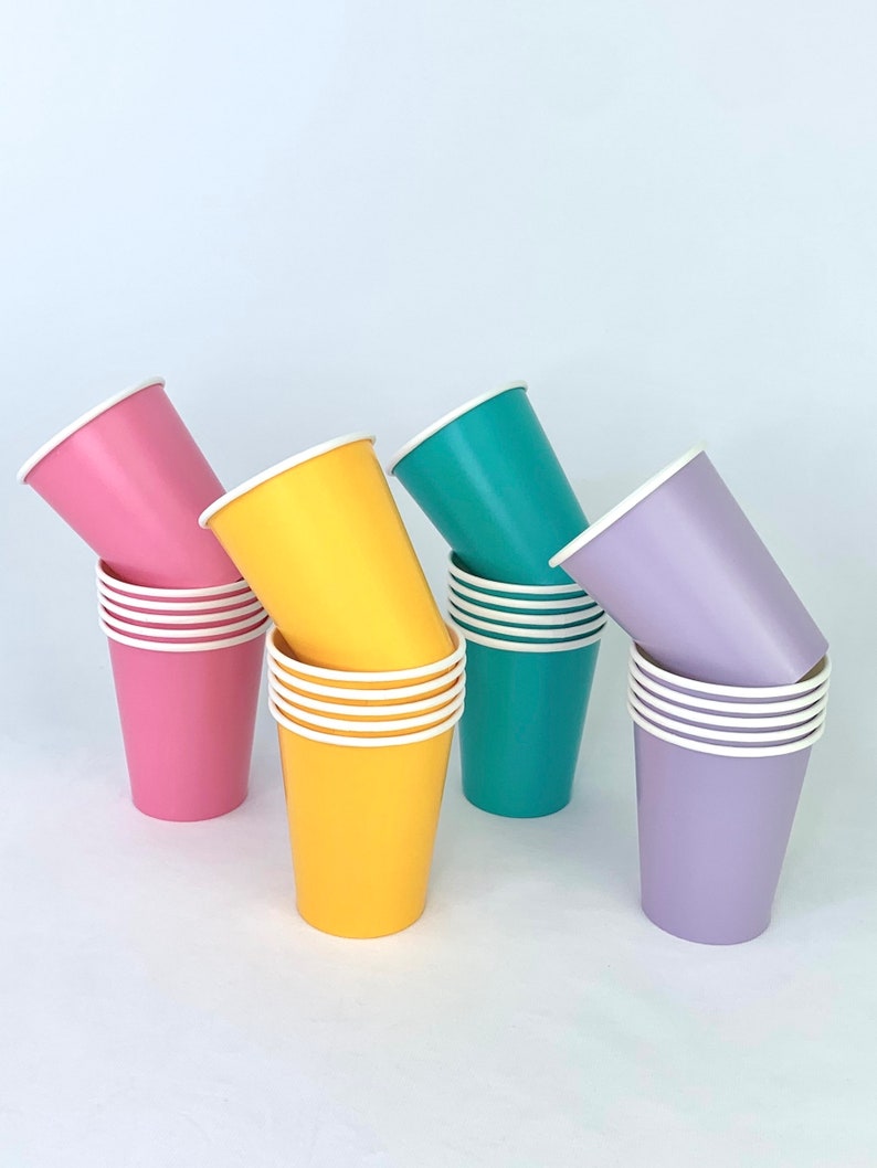 24ct Paper Cups, Birthday Cups, Groovy Birthday, Retro Party, Birthday ...