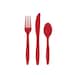 24-set Red Cutlery Utensils Wedding Cutlery Birthday Party Cutlery ...
