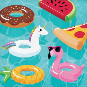 Pool Float Party Supplies for 16 - Summer Party Decorations, Pool Party ...