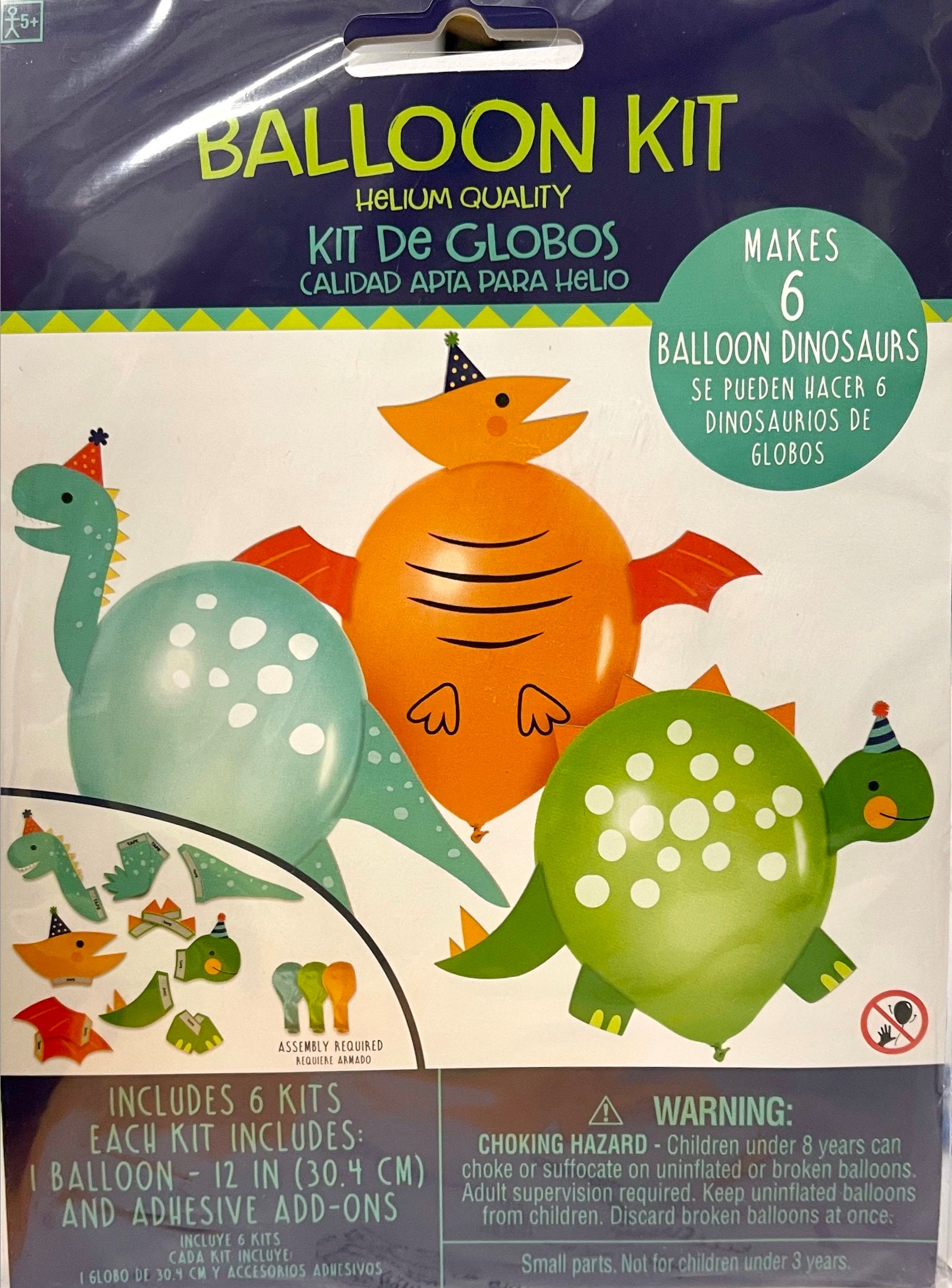 6 Balloon Dinosaurs Dinosaur Birthday Decorations Dinosaur | Etsy