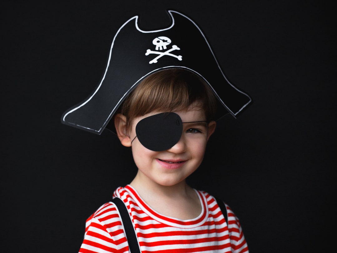 Pirate Hat & Eye Patch - Pirate Birthday Party Supplies, Ahoy Matey ...