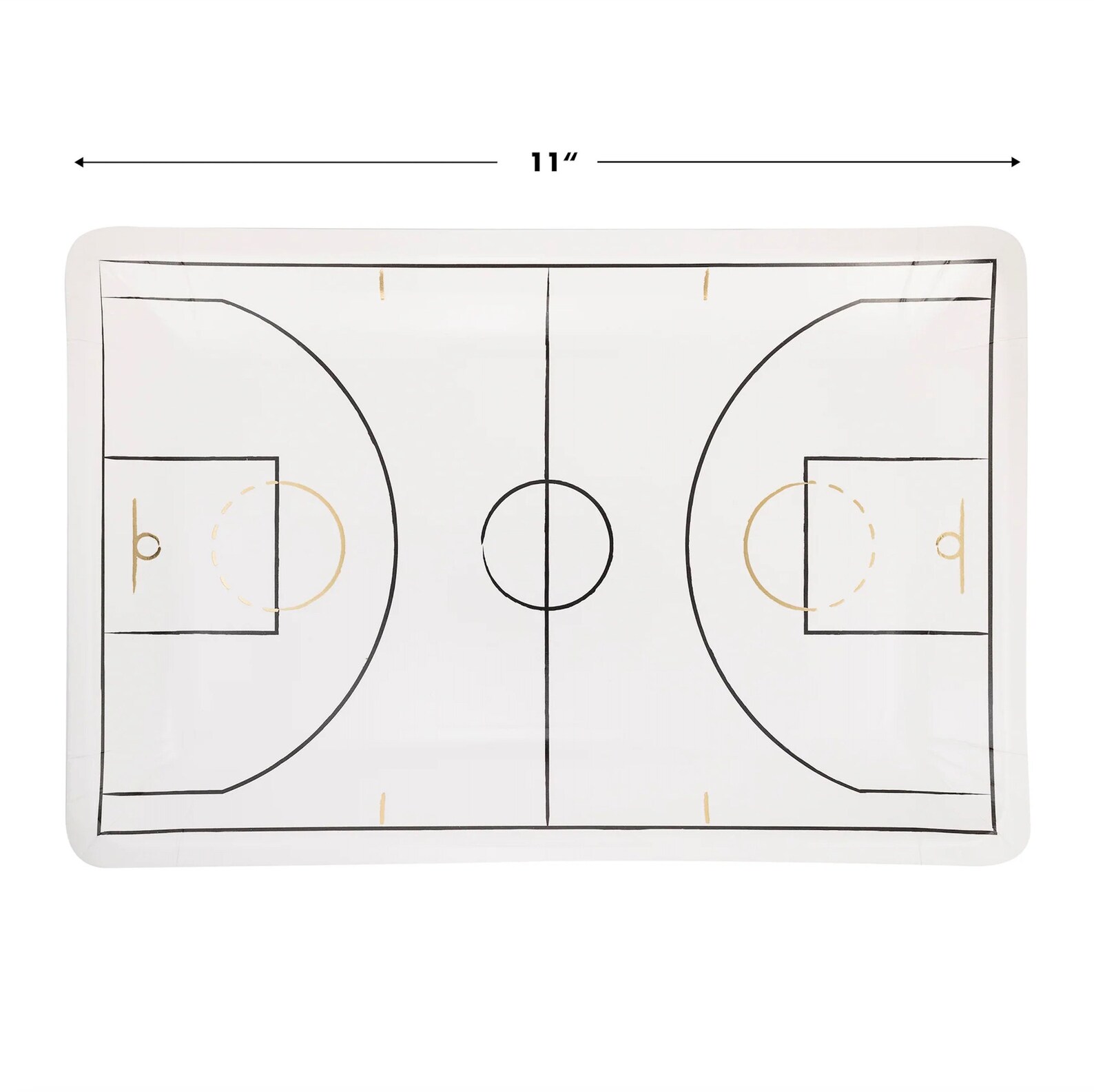 Basketball Party Plates, Disposable Paper Dinner Plates, Basketball ...