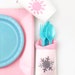 Snowflake Cutlery Winter Wonderland, Winter Onederland, Snowflake Party ...