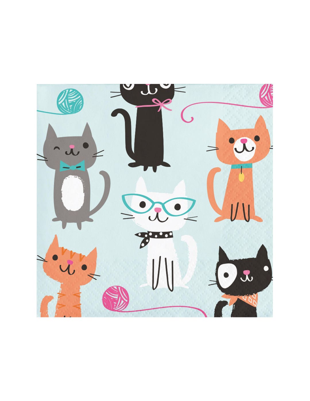 Cat Party Napkins (16ct) - Cat Party Decorations, Kitten Napkins ...