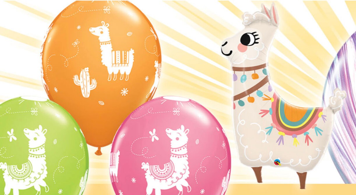 Llama Balloons Llama Party Llama Birthday Llama Baby | Etsy