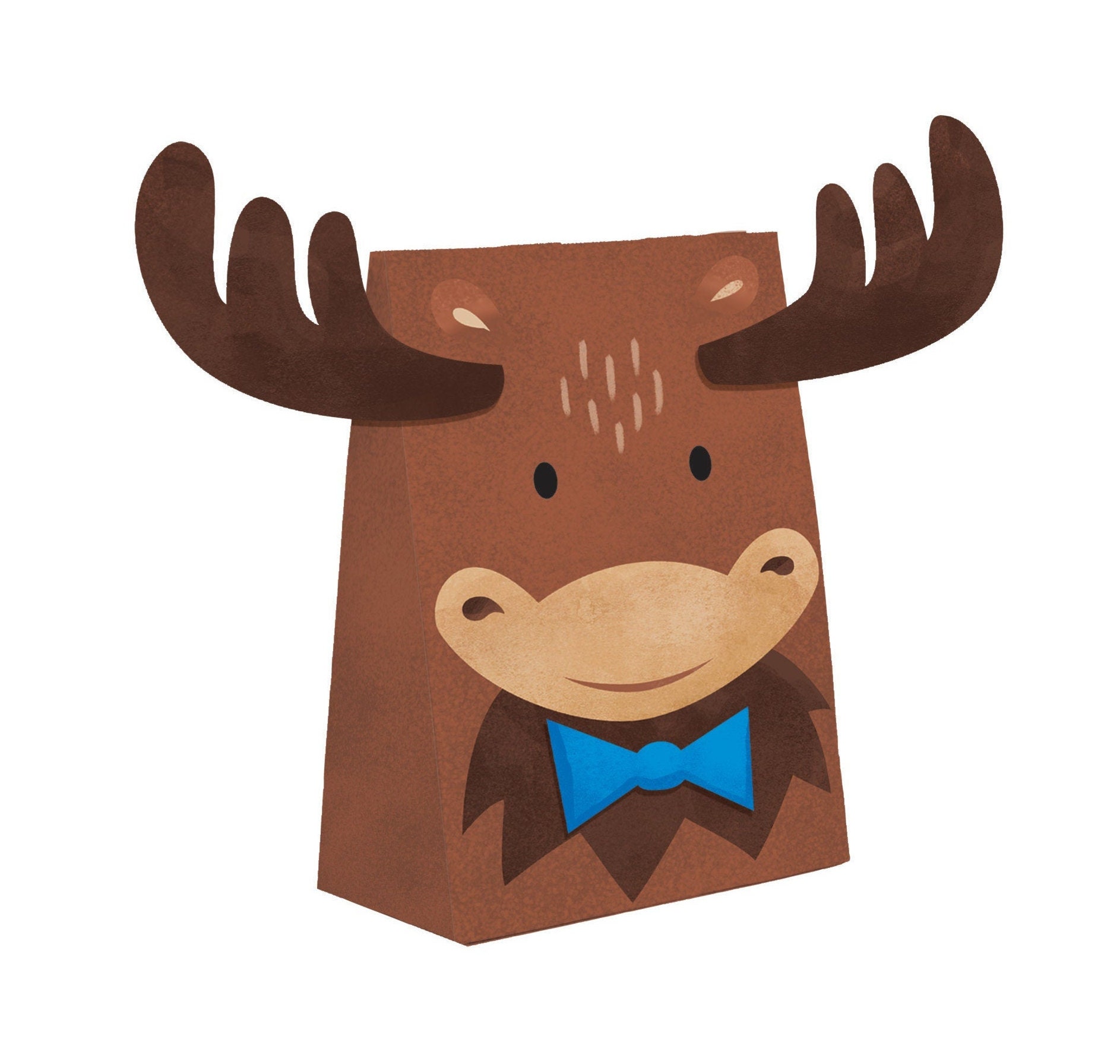 Moose Favor Bags Moose Birthday Lumberjack Birthday - Etsy