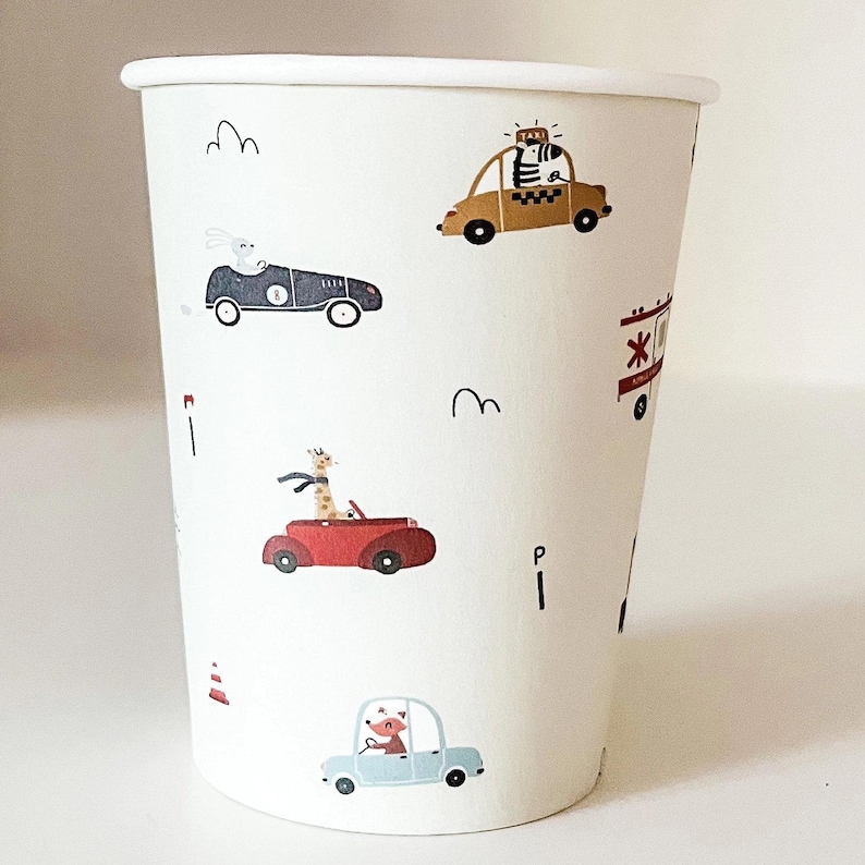 Transportation Party Cups - Vehicles Birthday, Truck Party Supplies ...