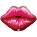 30" Red Lips Balloon - Bachelorette Party Balloons, Lipstick Party, Red ...
