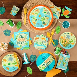 Adventure Party 9" Plates - Explorer Birthday Decorations, Wild One ...